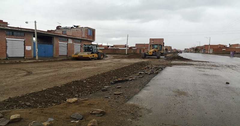 La avenida Bolivia se transforma con pavimento flexible – El Alto es ...